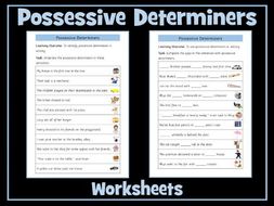 Possessive Determiners | Teaching Resources