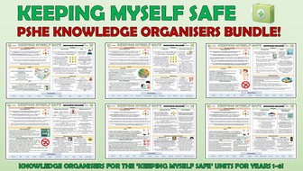 PSHE: Keeping Myself Safe Primary Knowledge Organisers Bundle! | Teaching Resources