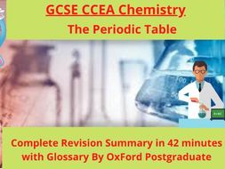 GCSE CCEA Chemistry The periodic Table Complete Revision Summary ...