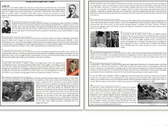 WWI & WWII Reading Comprehension Worksheets (SAVE 65%) | Teaching Resources