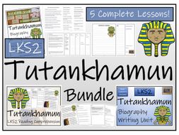 LKS2 History - Tutankhamun Reading Comprehension & Biography Bundle ...