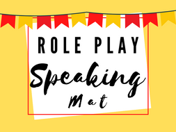 Role Play Speaking Table Mat | Teaching Resources