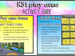 KS1 play area guide | Teaching Resources