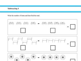 Subtractions for Year 1 Students - 5 to 6 years old | Teaching Resources