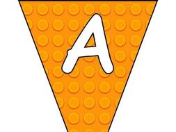 Printable bunting display bulletin letters numbers: Building Blocks ...