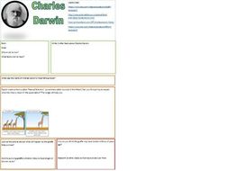 Charles Darwin Computer research Tiered | Teaching Resources