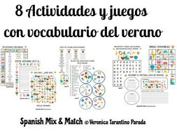 8 GAMES AND ACTIVITIES TO PRACTICE SUMMER VOCABULARY IN SPANISH ...