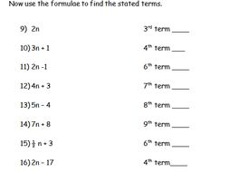 Generate and describe linear number sequences - KS2 algebra. | Teaching ...