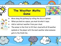Weather Maths Game KS1/SEN/EYFS | Teaching Resources