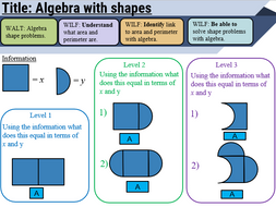 Algebra and shape lesson | Teaching Resources