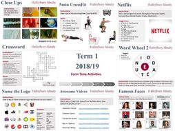 New* Form Time Activities | Teaching Resources