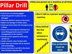 Health and Safety Posters for Workshop Machines | Teaching Resources