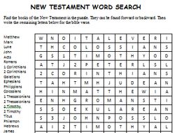 Books of the New Testament Word Search Puzzle | Teaching Resources