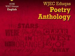 WJEC/EDUQAS Poetry Anthology | Teaching Resources