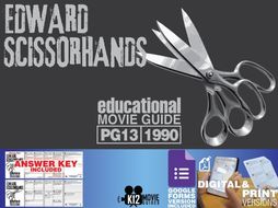 Edward Scissorhands Movie Guide | Questions | Worksheet | Google (PG13 ...