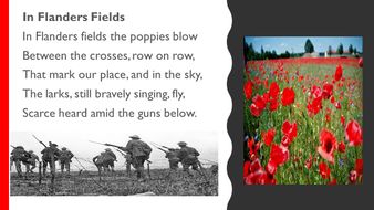 In Flanders Fields by John McCrae: PPT, poem and worksheets | Teaching ...