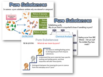 AQA C8 Chemical Analysis - Trilogy | Teaching Resources