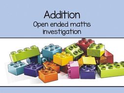 Open ended maths investigation - year 2 addition | Teaching Resources