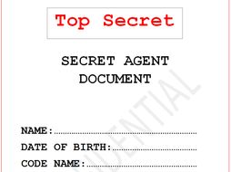 Y5/6 Secret Agent handbook | Teaching Resources