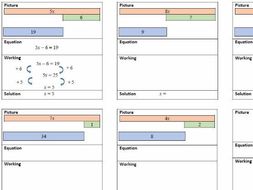 USING THE BAR MODEL TO SOLVE TWO STEP EQUATIONS | Teaching Resources