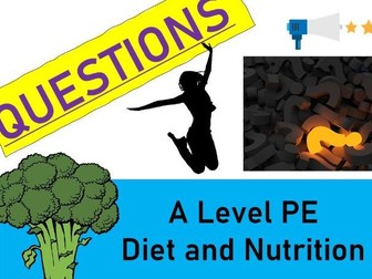 Diet and Nutrition - A level PE | Teaching Resources