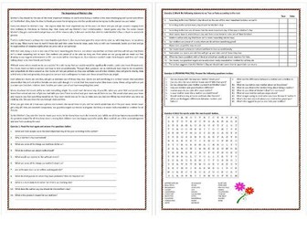 Mother's Day - Reading Comprehension Worksheets x 3 (SAVE 40% ...