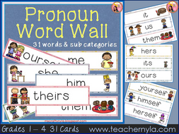 Pronoun Word Wall | Teaching Resources