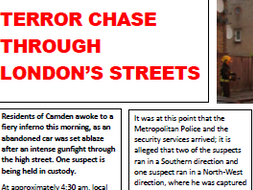 KS2 Example Newspaper with blank templates. | Teaching Resources