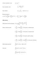A-Level Maths: Formulas to Memorise | Teaching Resources
