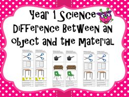 Year 1 Science - difference between an object and the materials it is ...