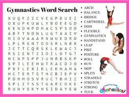 Gymnastics Word Search | Teaching Resources