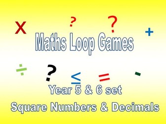 Year 5 & 6 Maths Loop Games Bundle | Teaching Resources
