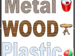 Sorting Wood, Metal and Plastic | Teaching Resources