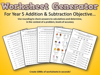 Addition and Subtraction Bundle Year 5 | Teaching Resources