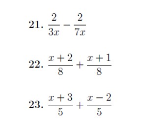 Adding and subtracting algebraic fractions (easy) worksheets (with ...