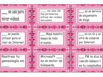 Internet Sites Spanish 4 Worksheet-2 Game-1 Exam Bundle | Teaching ...