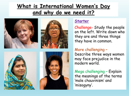 3x International Women's Day Lessons by EC_Resources - Teaching ...