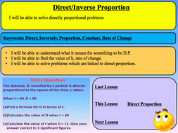 Direct and Inverse Proportion | Teaching Resources