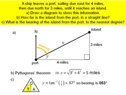 Bearings with trigonometry | Teaching Resources