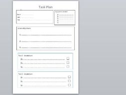 SEN and ASC/ASD task plan and help sheet | Teaching Resources