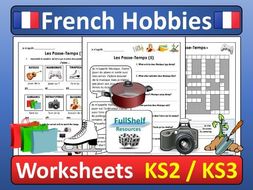 French Hobbies Worksheets (Les Passe-Temps) | Teaching Resources