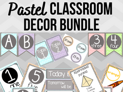 Pastel Classroom Decor Bundle | Teaching Resources