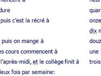 KS3 French: School life resources | Teaching Resources