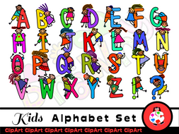 Diversity Kids Clip Art Alphabet | Teaching Resources