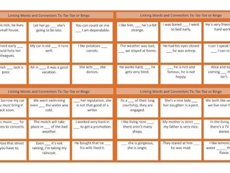 Linking Words and Connectors 6 English Legal Text Game Bundle ...