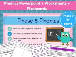 Phonics powerpoint + worksheets - the 'ir' sound by ...