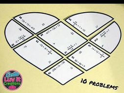 Solving Equations Valentine's Day Math Two Step Equations Puzzle ...