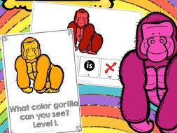 Gorilla Adapted Books Colour Recognition Color Recognition | Teaching ...