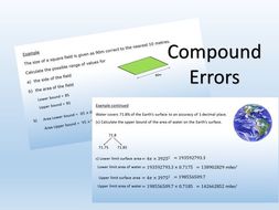 Compound Errors | Teaching Resources