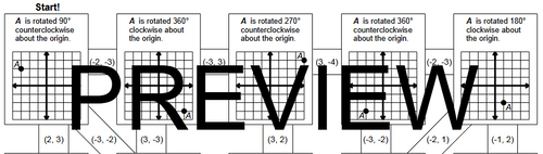 TRANSFORMATIONS: ROTATIONS - 2 MAZES | Teaching Resources